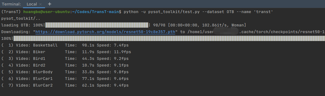CVPR2021跟踪算法TransT的配置（Transformer Tracking）-CSDN博客