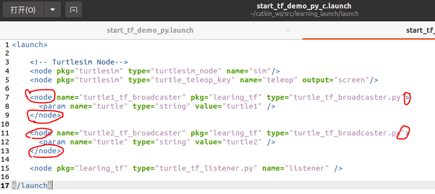 RLException: Invalid roslaunch XML syntax: mismatched tag: line 9, column 3The traceback for the ...