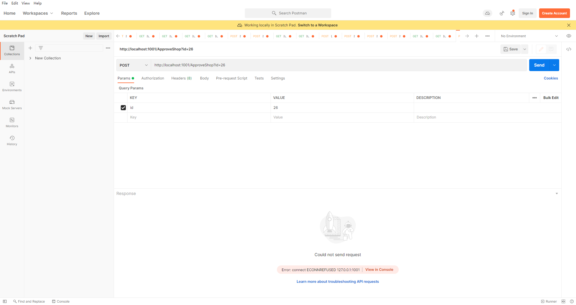 postman报错_postman has encountered an error. if this problem -CSDN博客