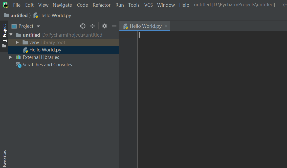 Hello World程序 Pycharm_pycharm hello world程序编写_chaplaRY的博客-CSDN博客