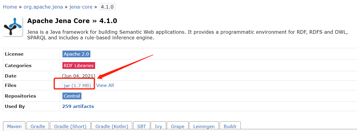 使用Jena进行知识推理，解决jena包无法导入问题_org.apache.jena:jena-core-CSDN博客