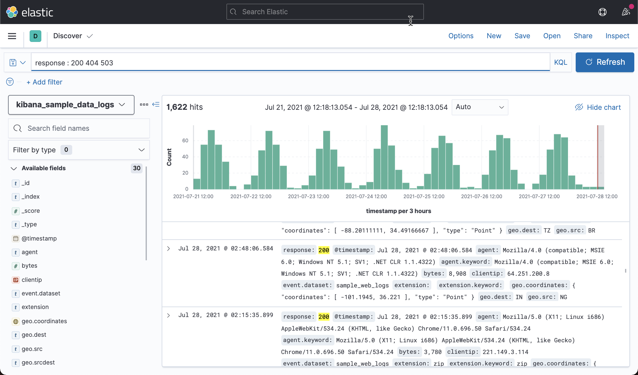 Kibana：Kibana Query Language - KQL-CSDN博客