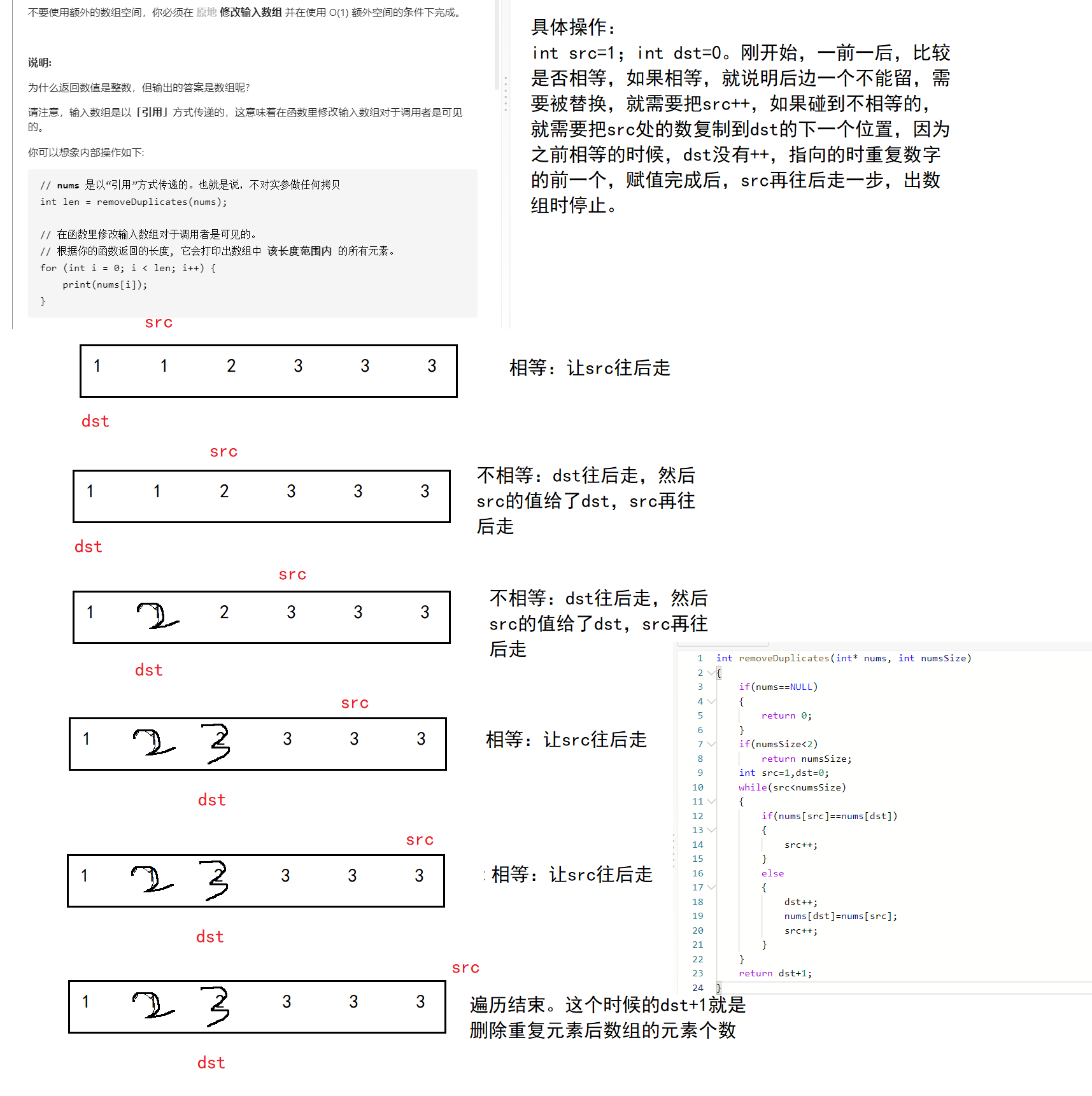 删除有序数组中的重复项 Csdn博客