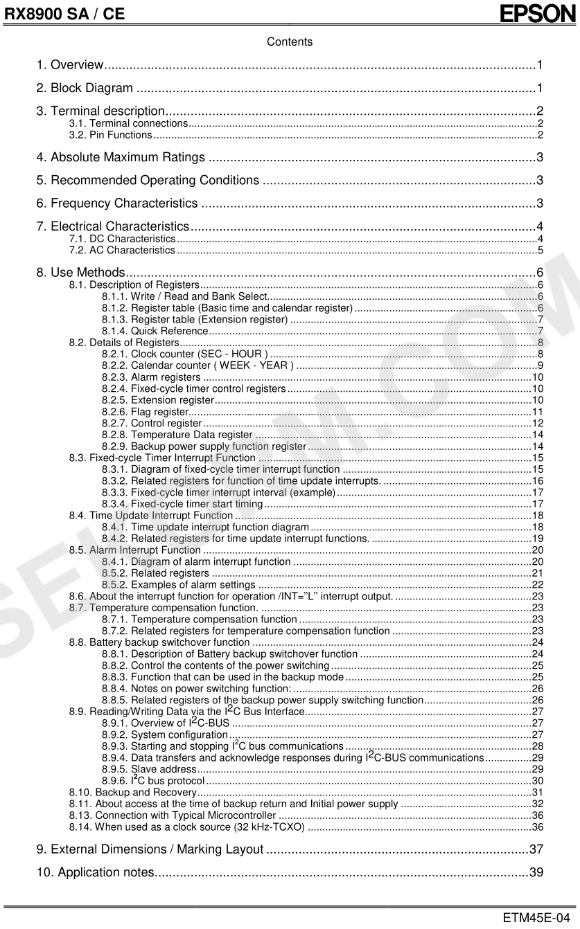 EPSON RX8900SA/CE 时钟芯片开发笔记_ra8900ce csdn-CSDN博客