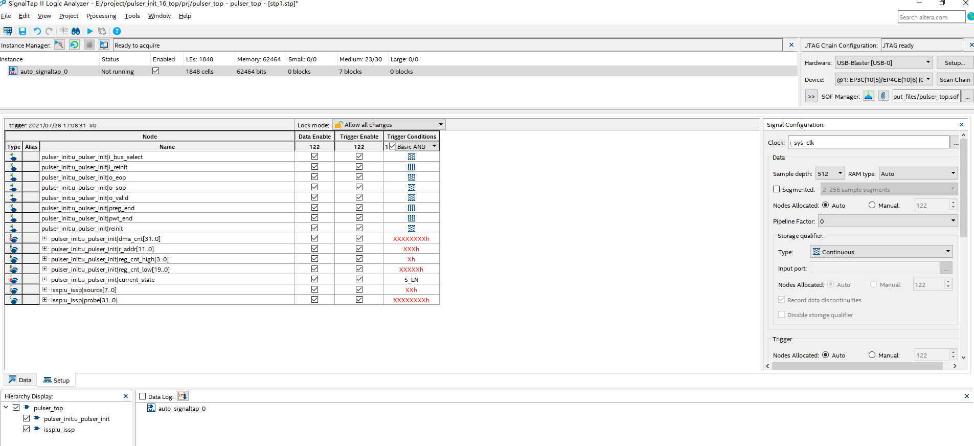 ISSP与signaltap联调使用_quartus issp-CSDN博客