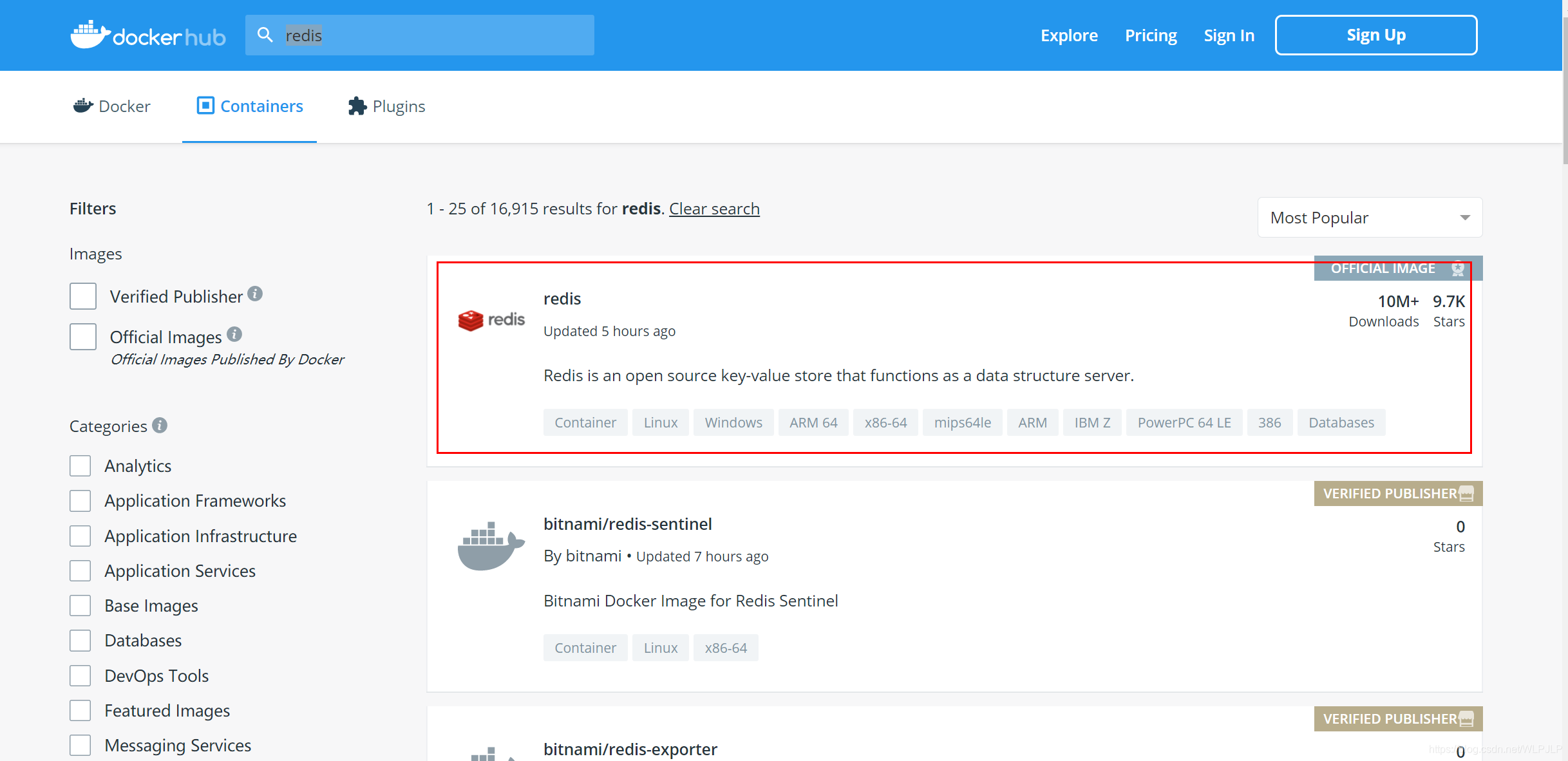 Centos7中docker安装redis Cent拉取指定版本redis镜像 Csdn博客