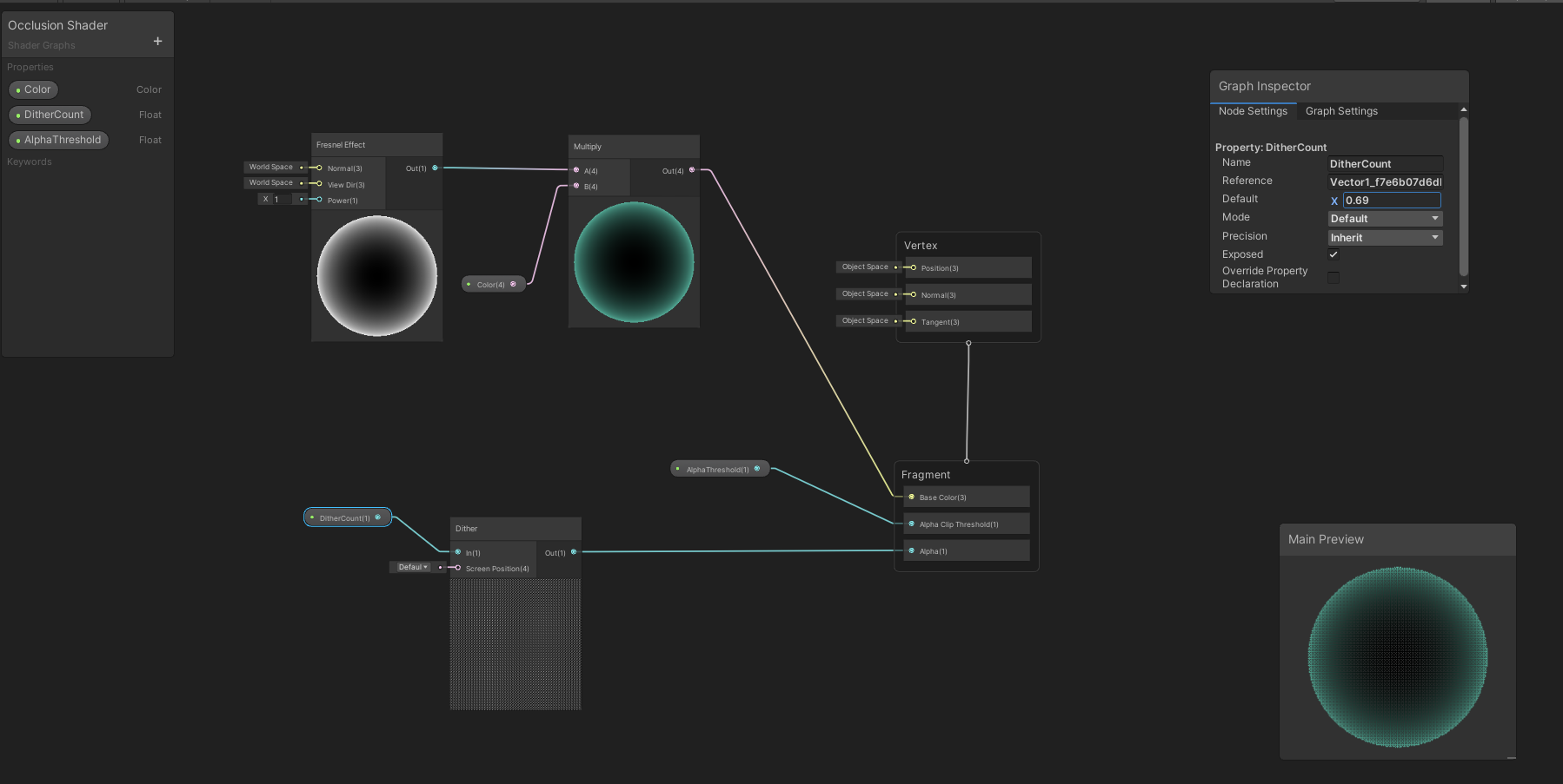 U3D学习记录——3D RPG-05 Shader Graph遮挡剔除_u3dshader遮挡剔除-CSDN博客