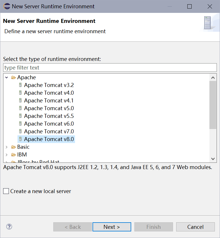 解决Eclipse配置Tomcat时无Apache选项问题_eclipse runtime environment没有apache-CSDN博客