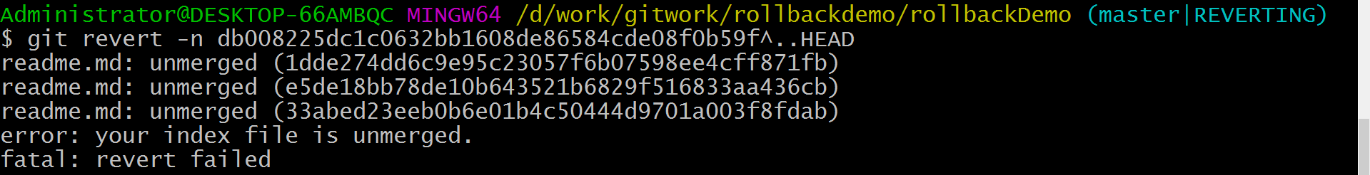 图文详解 Git线上恢复之前任意版本的两种方法reset、revert_gitlab revert-CSDN博客