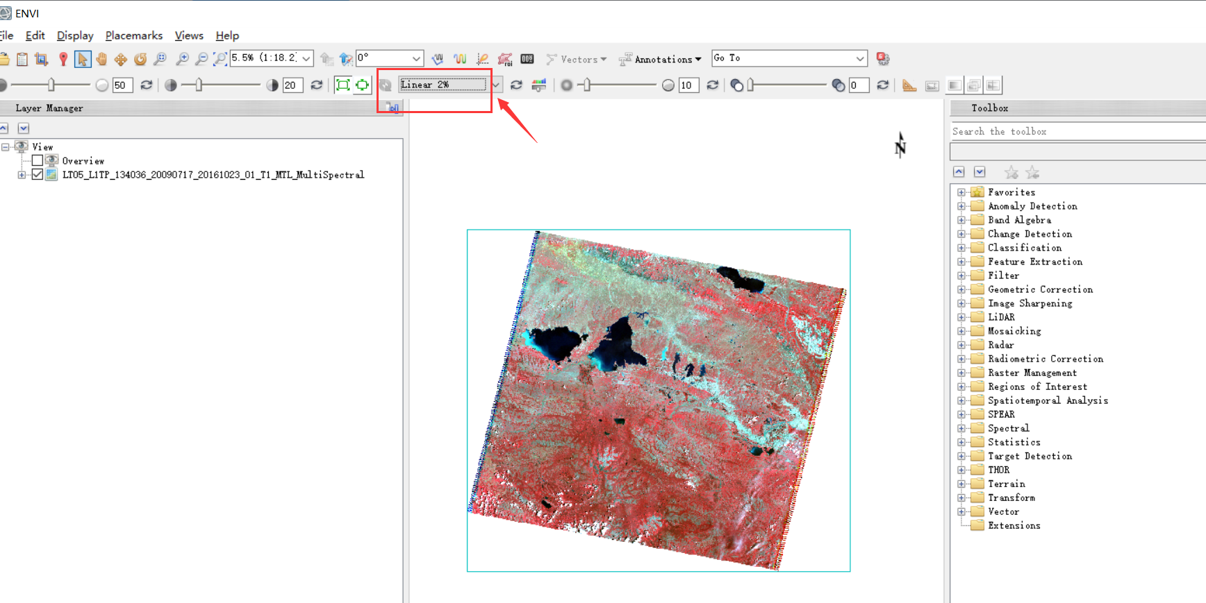 envi如何进行线性拉伸显示？_envi linear2%线性拉伸-CSDN博客