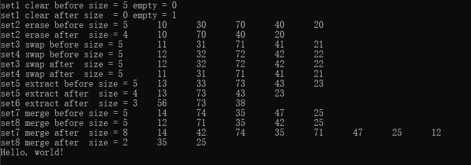 unordered_set学习之删除操作clear，erase，swap，extract，merge_unorderset 迭代器删除-CSDN博客