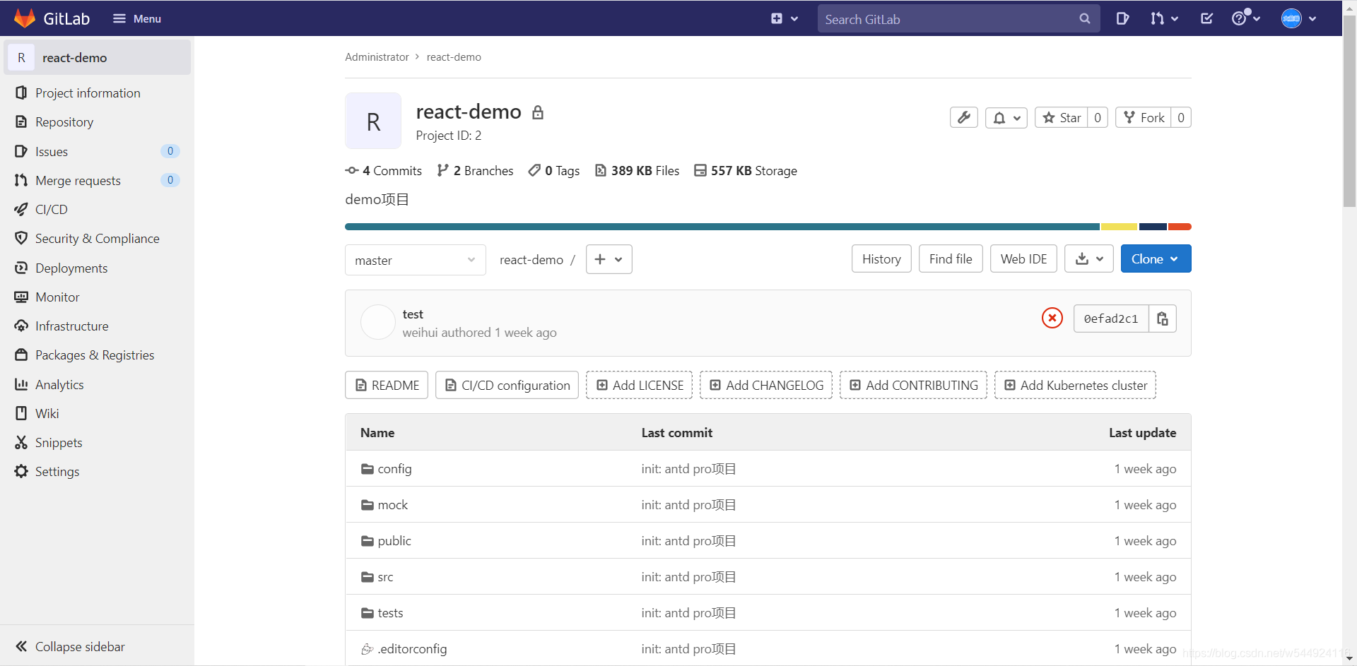 Gitlabgitlab Runner实现前端项目自动化构建部署(cicd、linux、centos7)gitlab Npm