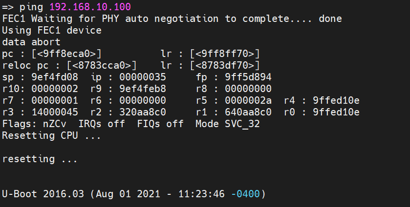 uboot联网失败以及uboot重启问题_uboot网络不通-CSDN博客