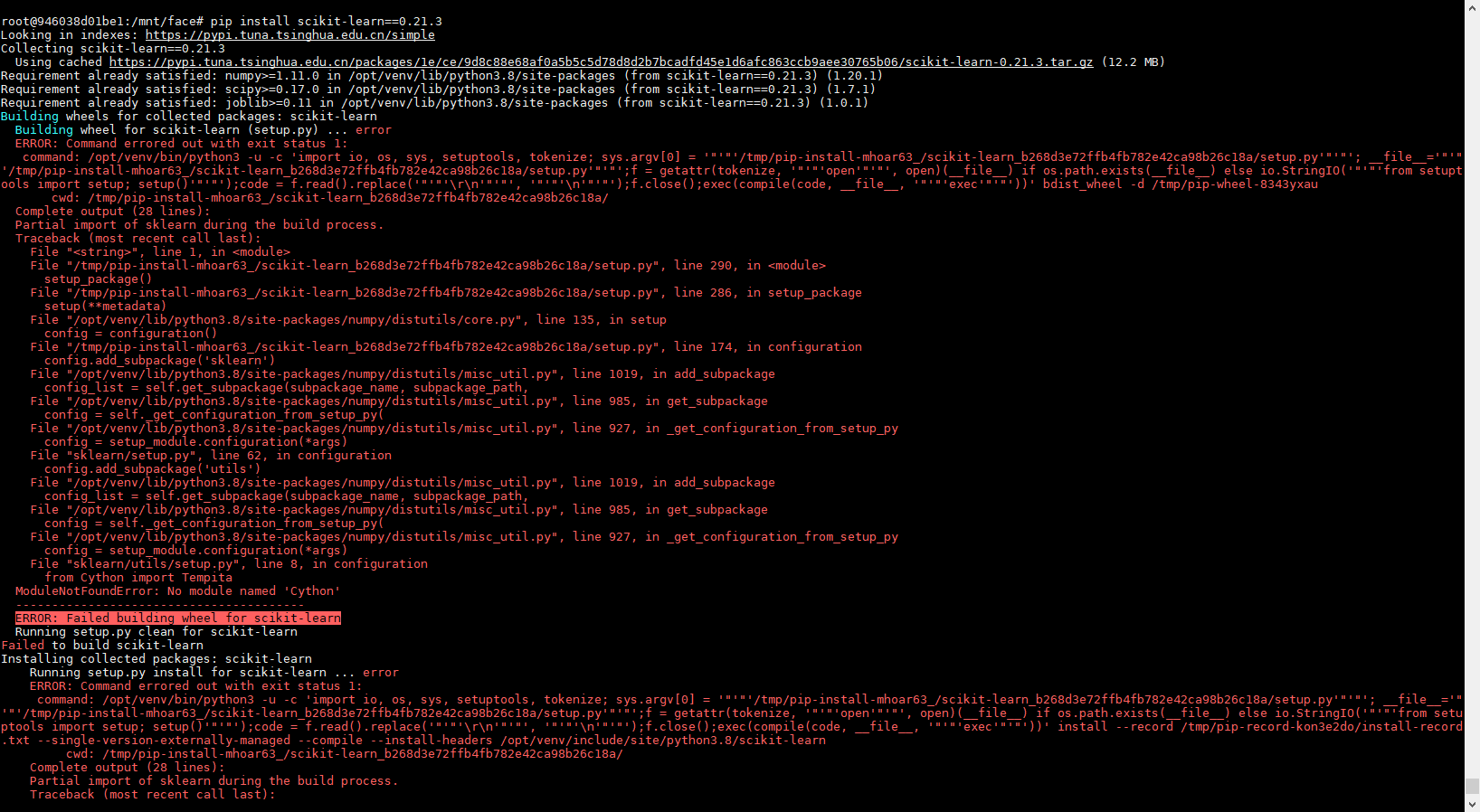 ERROR: Failed building wheel for scikit-learn（安装低版本）-CSDN博客