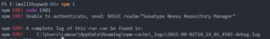 Unable to authenticate, need: BASIC realm=“Sonatype Nexus Repository Manager_unable to ...