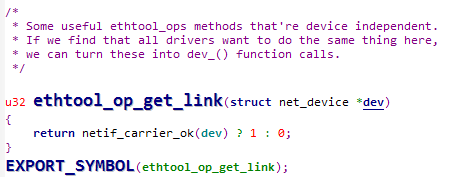 ethtool获取网络连接状态的研究_homezhuyihong的博客-CSDN博客_ethtool源码