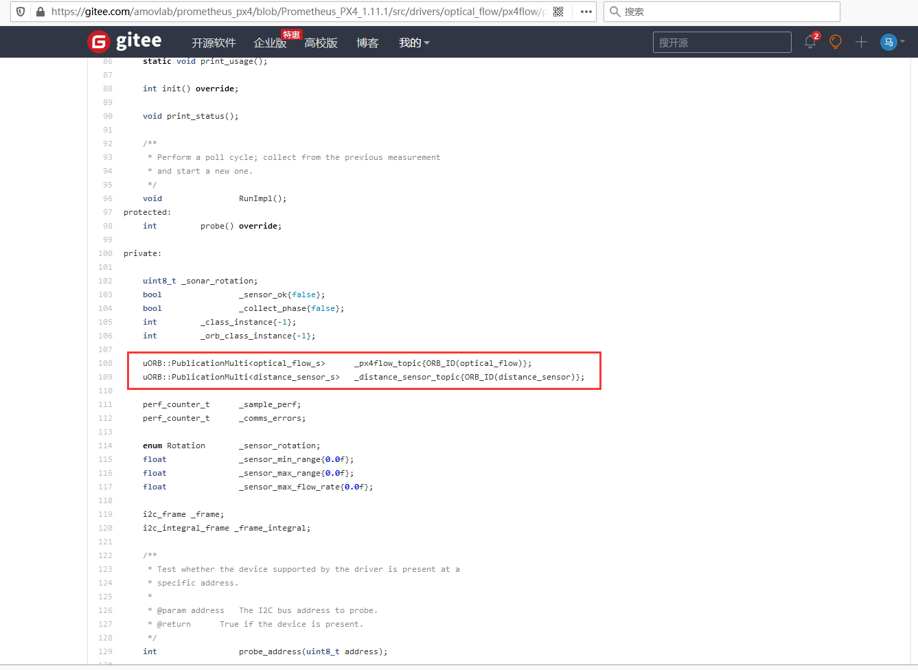 PX4的PX4flow光流驱动文件分析，PX4里面一个驱动就有一个类_px4-opticalflow-CSDN博客