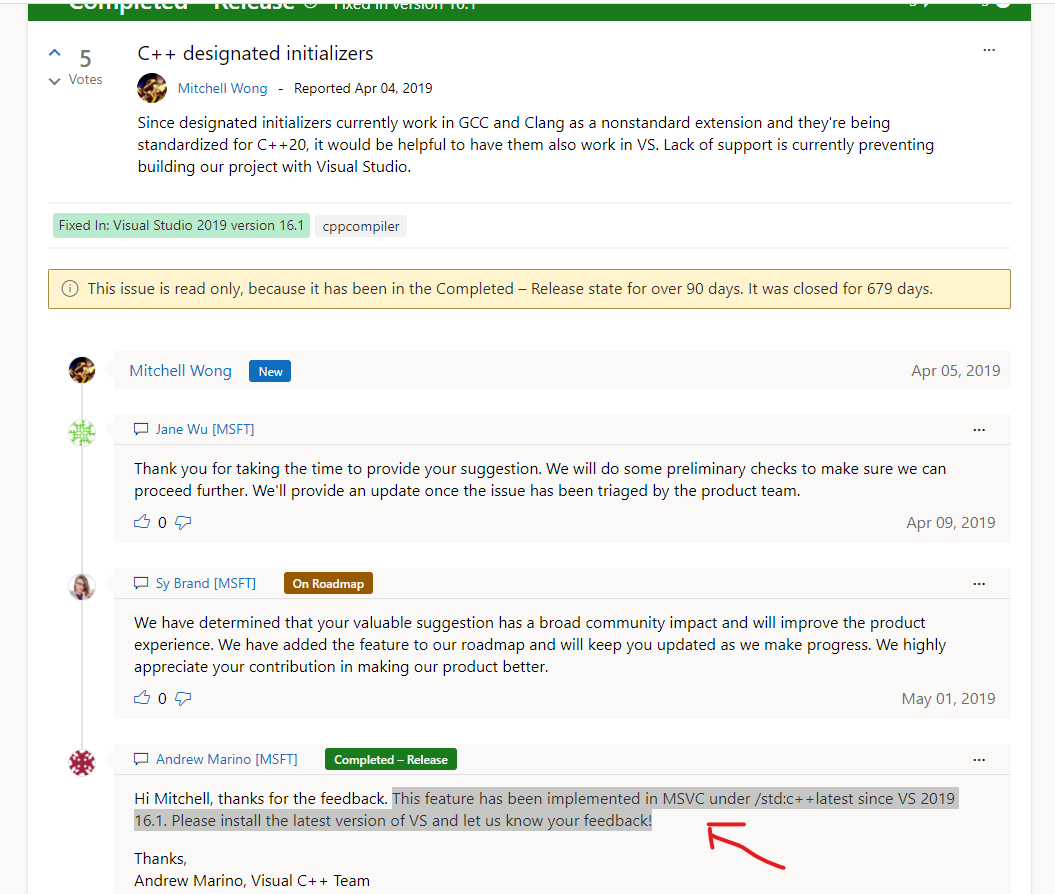 VS2019 支持指定初始化结构体_vs2015 初始化 结构体 数组-CSDN博客