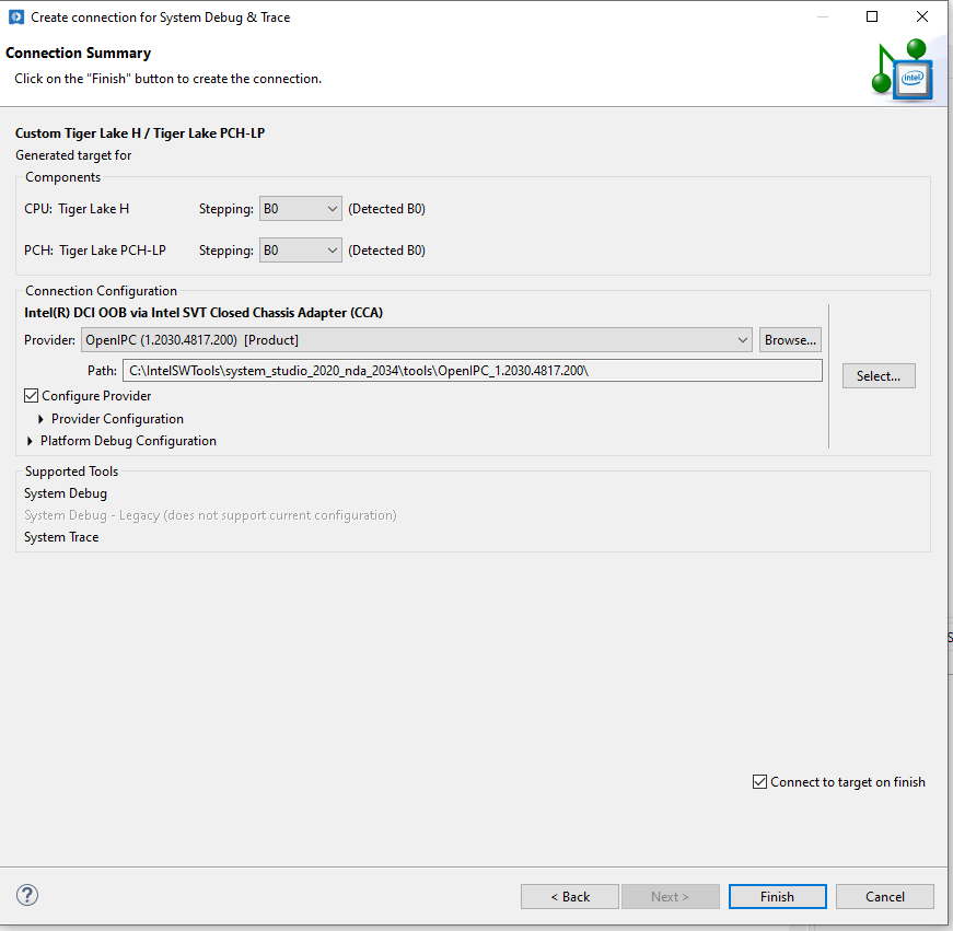 使用Intel DCI/Inte System Debugger跟踪主机启动过程 中CSME/Bios信息_intel dci 怎么连接-CSDN博客
