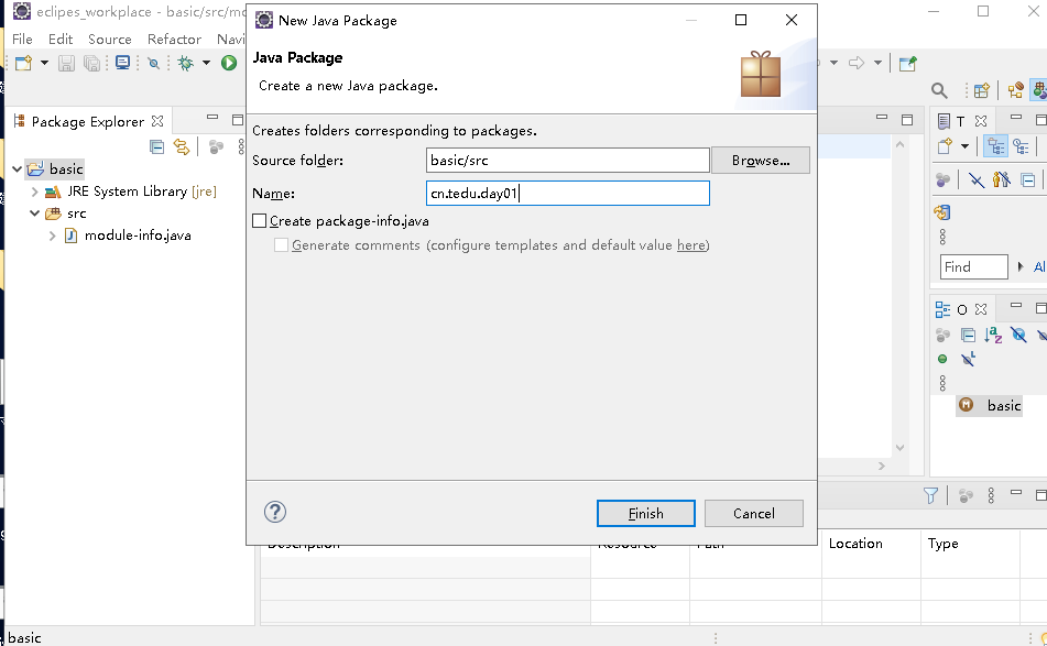 Eclipse如何创建java项目以及在src下创建包和类_创建在src java 下面-CSDN博客