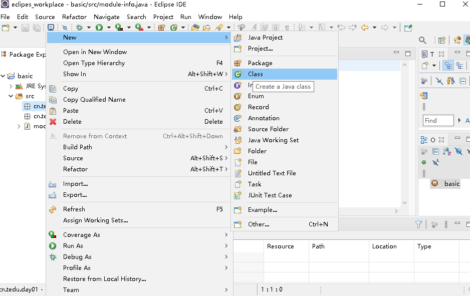 Eclipse如何创建java项目以及在src下创建包和类_创建在src java 下面-CSDN博客