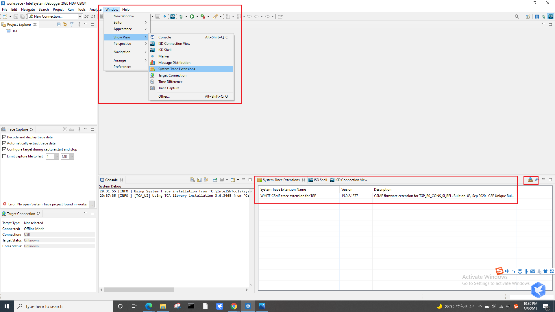 使用Intel DCI/Inte System Debugger跟踪主机启动过程 中CSME/Bios信息_intel dci 怎么连接-CSDN博客