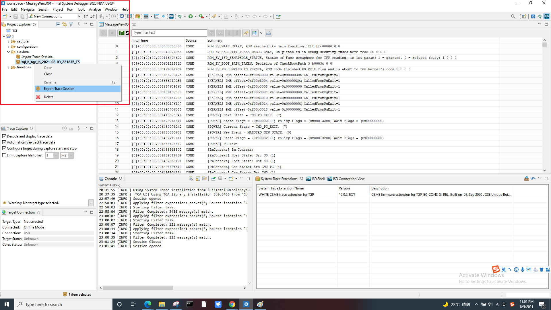 使用Intel DCI/Inte System Debugger跟踪主机启动过程 中CSME/Bios信息_intel dci 怎么连接-CSDN博客