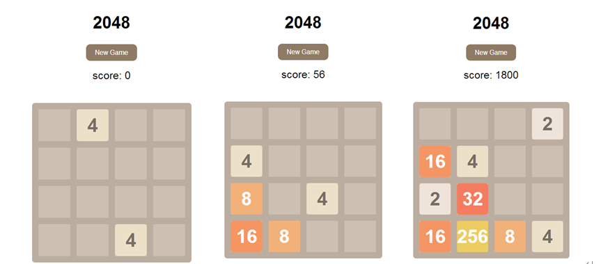 网页版《2048游戏》_2048网页-CSDN博客
