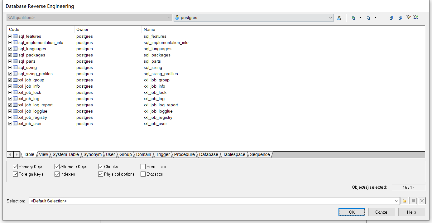 Sybase PowerDesigner16.5反向工程PostgreSQL12.6数据库_power designer16.5安装pgsql数据源-CSDN博客