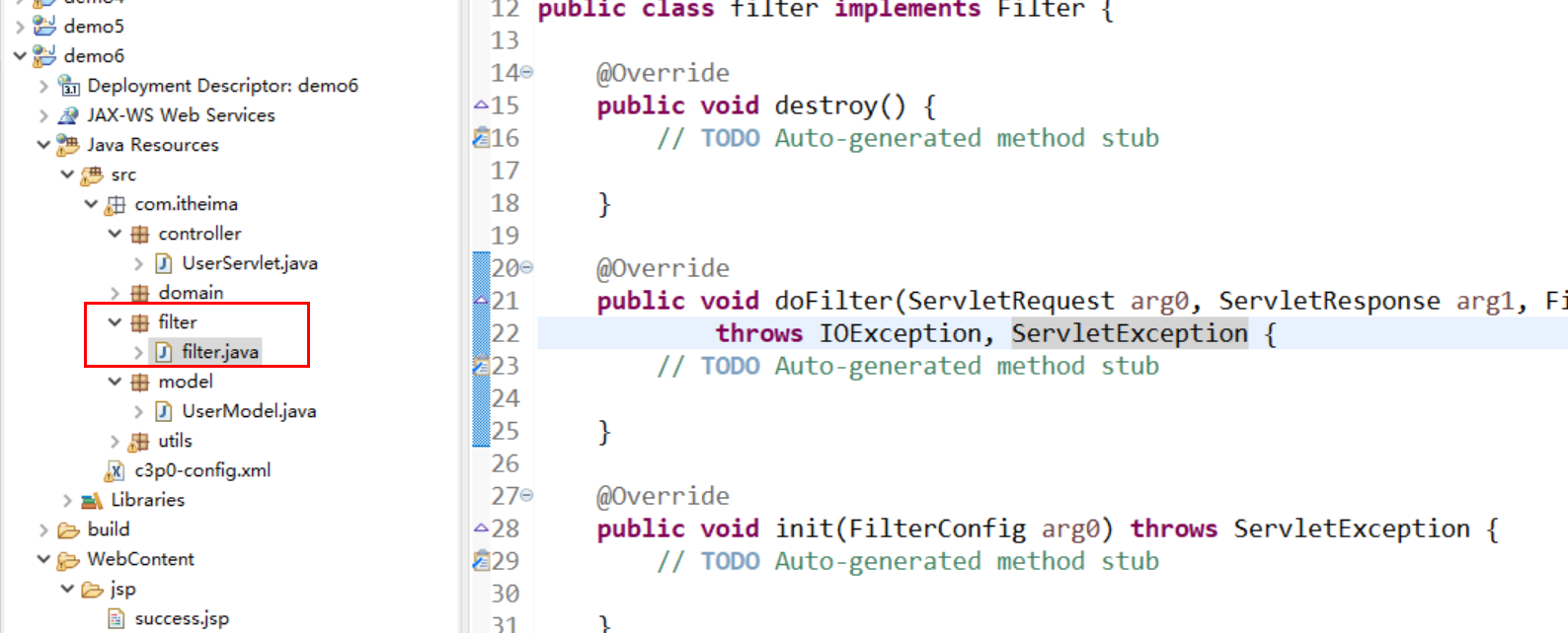 Eclipse15:Filter_filterchain对象由谁创建-CSDN博客