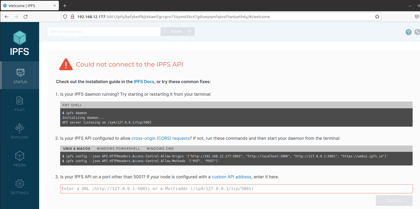 IPFS 在linux 进行环境配置_failed to sufficiently increase receive buffer siz-CSDN博客