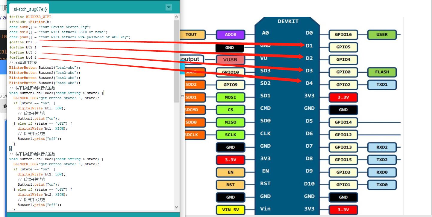 ESP8266 ch340 点灯科技（blinker）四路智能开关_点灯控制四路继电器代码-CSDN博客