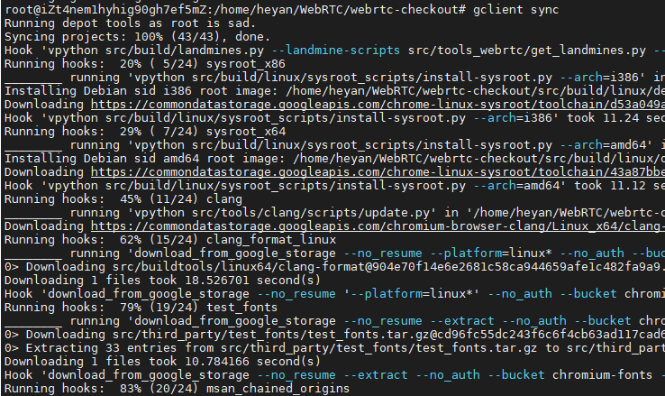 WebRTC学习（一）下载指定版本源码_fetch --nohooks webrtc-CSDN博客