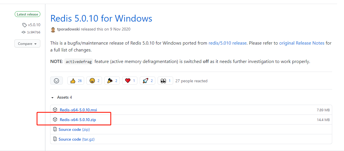 Redis5.0 (Windows10环境)下载与安装教程_redis5.0下载-CSDN博客