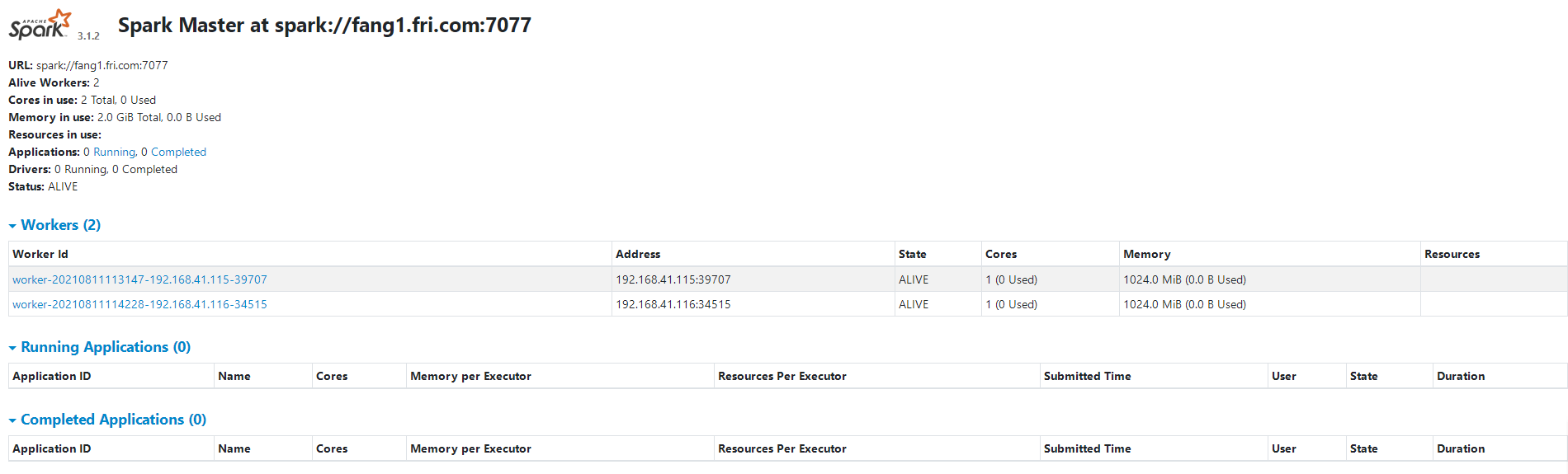 Linux安装Spark集群(CentOS7+Spark3.1.2+Hadoop2.5.0)_如何在centos上安装spark3.1.2-CSDN博客