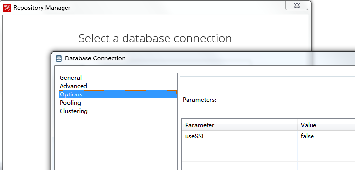 kettle carte repository 资源库 useSSL=false warning 警告_carte - installing timer to purge stale ...