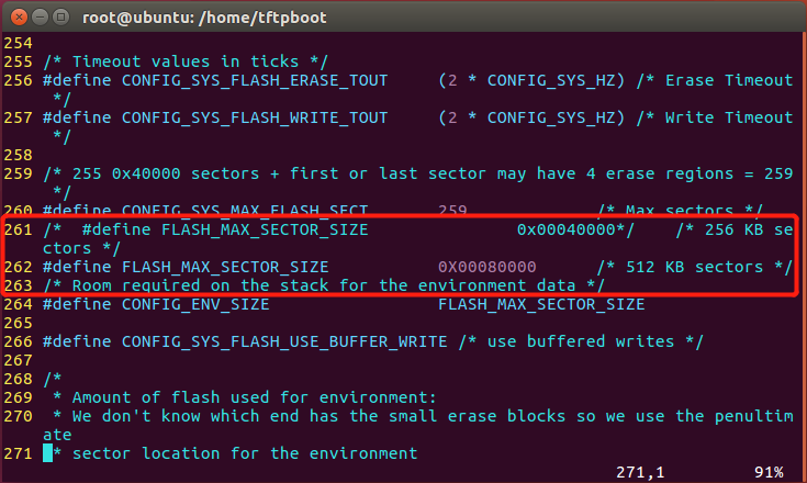 u-boot下saveenv命令出现如下错误解决方法Error: end address not on sector boundary_1': id check passed. '1 ...