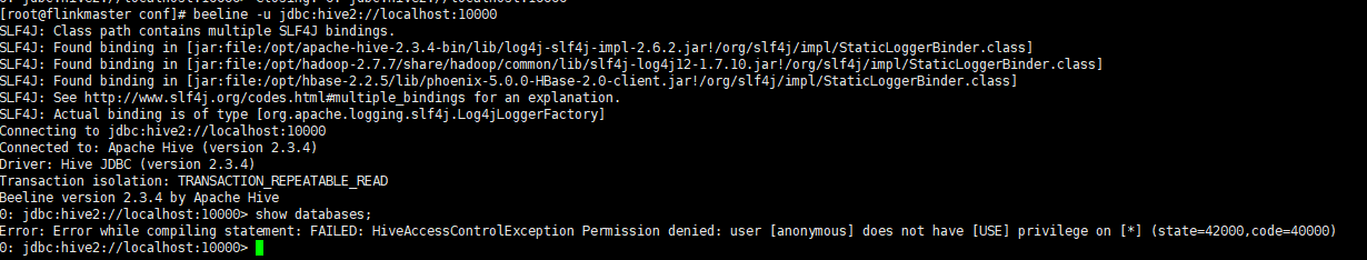 ranger 连接 hive报错问题解决_error: error while compiling statement: failed: hi-CSDN博客