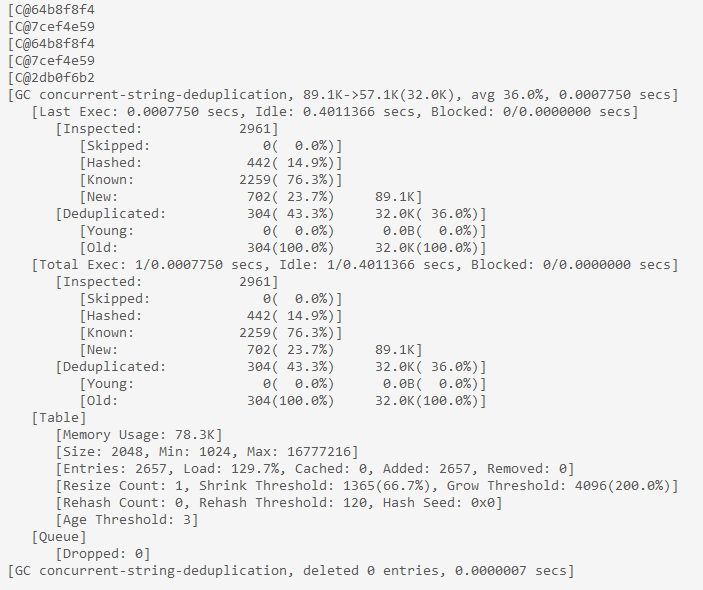 String去重-XX:+UseStringDeduplication 代码证明-CSDN博客