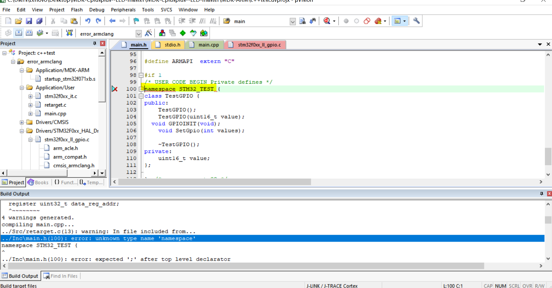 MDK使用armclang编译C++程序_armclang: error: unsupported option '--c99-CSDN博客