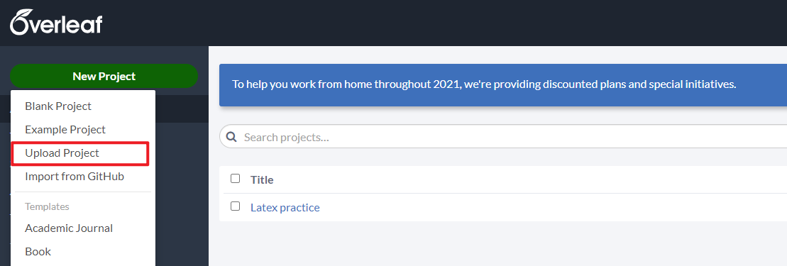 Latex学习笔记——01 Overleaf的注册与模板的导入_overleaf导入模板-CSDN博客