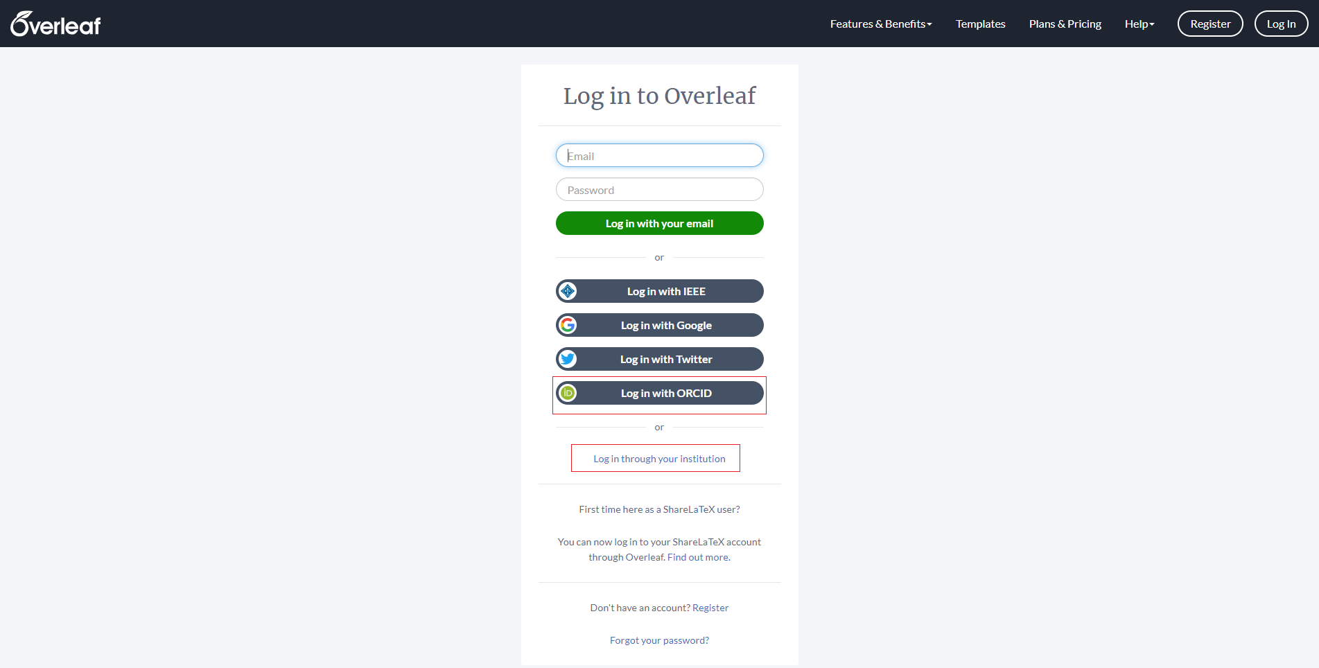 Latex学习笔记——01 Overleaf的注册与模板的导入_overleaf导入模板-CSDN博客