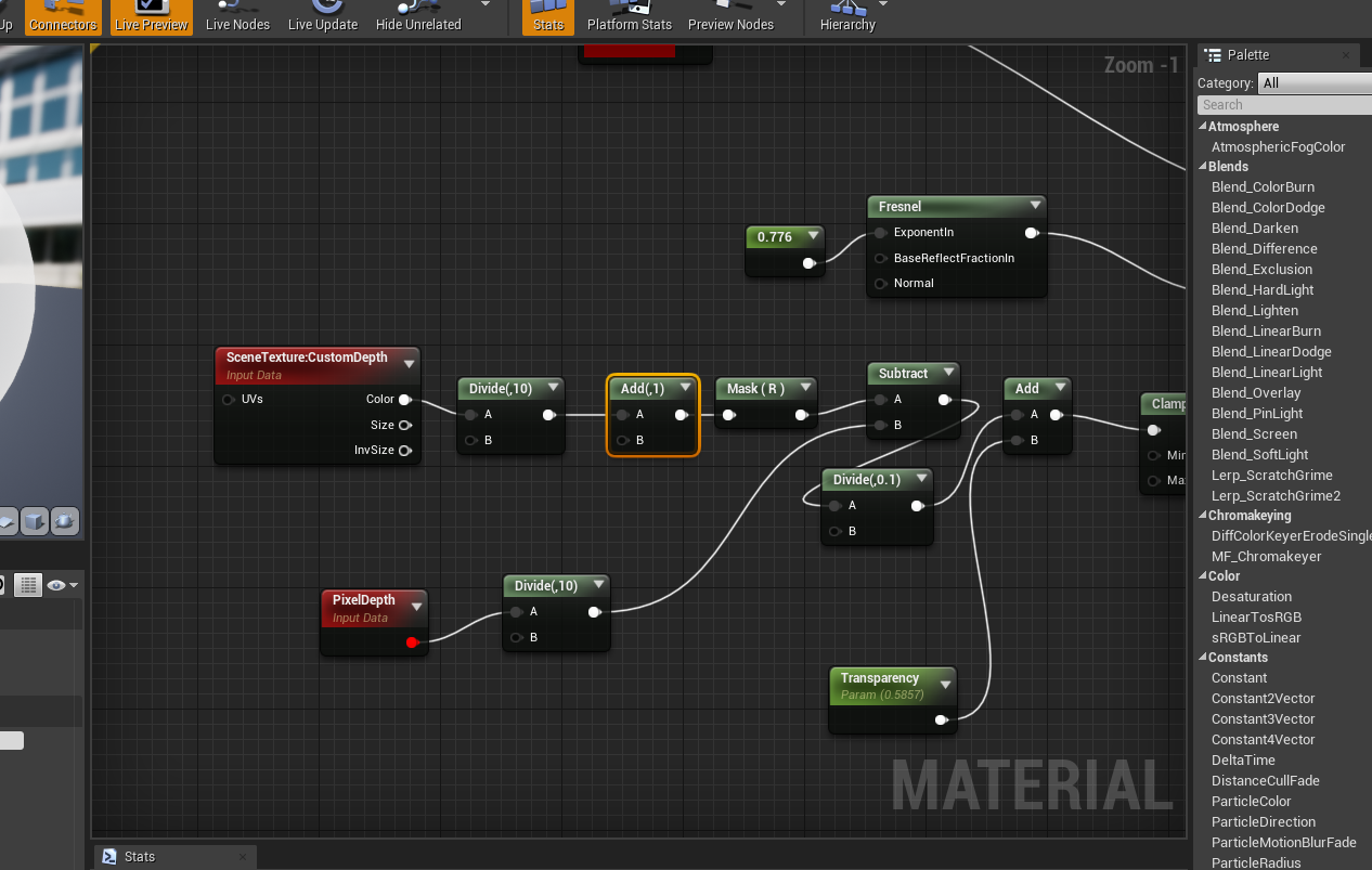 UE4 渲染半透明物体进深度剔除（复制物体）-CSDN博客