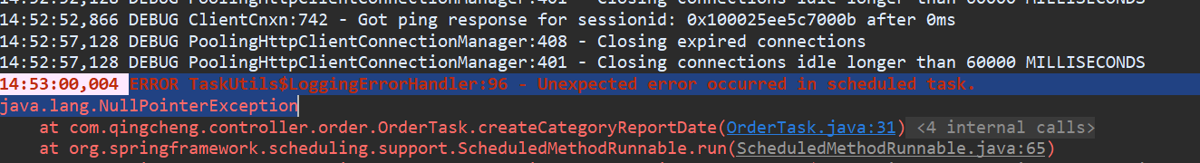 TaskUtils LoggingErrorHandler 96 Unexpected Error Occurred In 