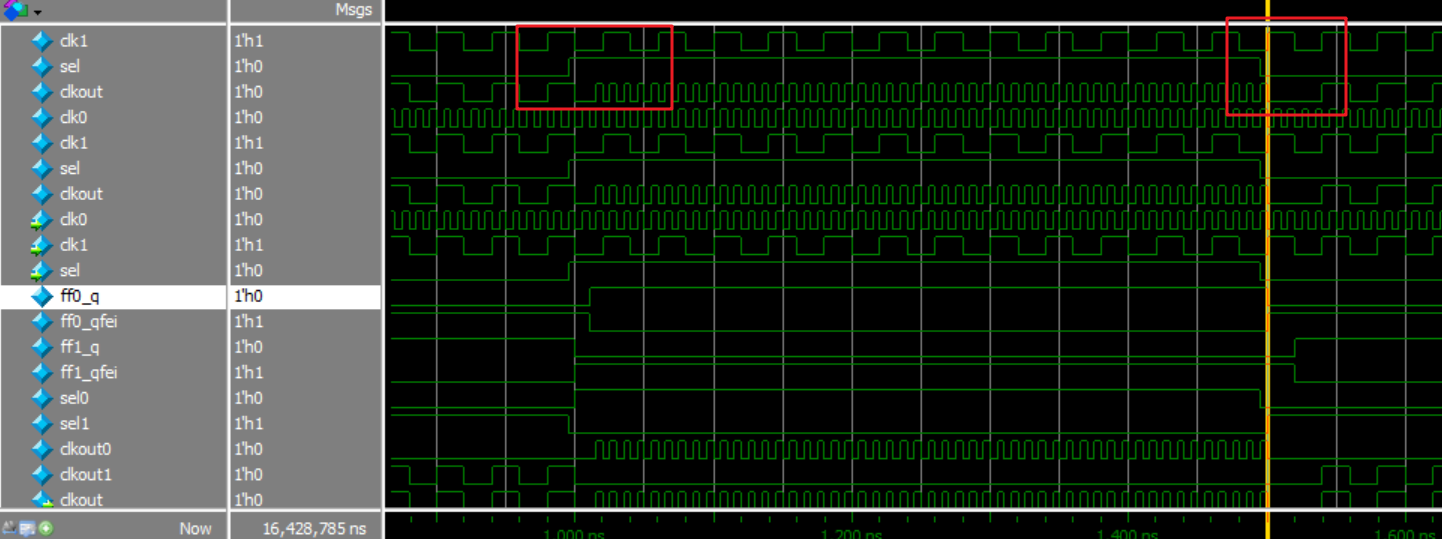 verilog 基础设计11-glitch free 无毛刺的时钟切换_glitch free:时钟无毛刺切换-CSDN博客