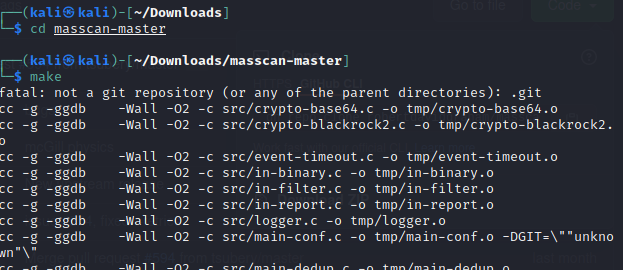 KALI2021-2安装Masscan扫描器_masscan下载-CSDN博客