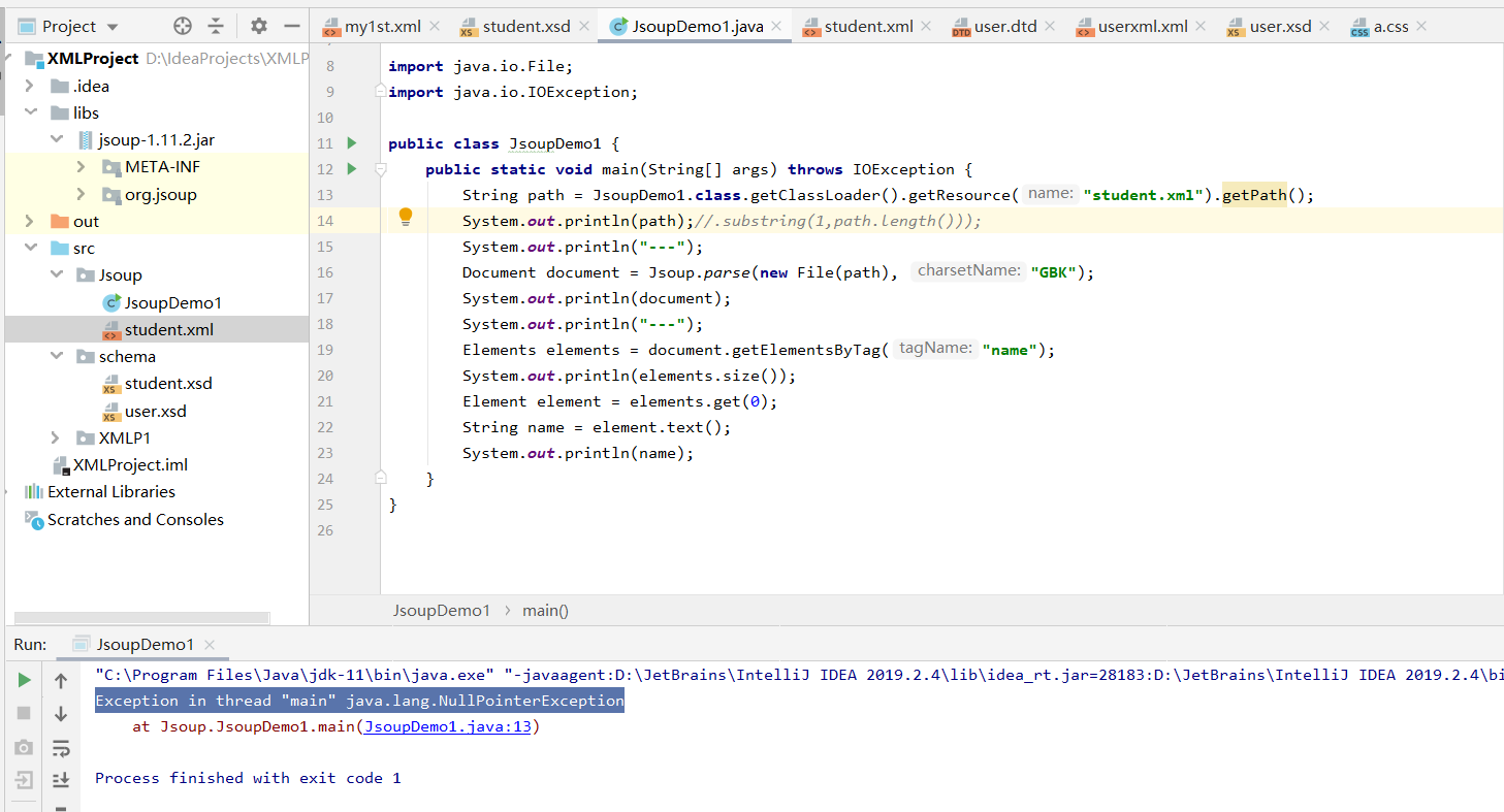Exception in thread “main“ java.lang.NullPointerException-CSDN博客