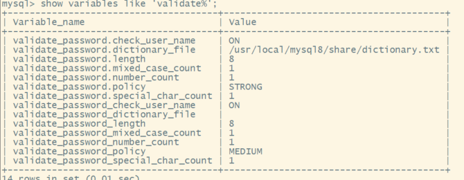 mysql密码复杂度设置_mysql 8配置my.cnf 修改其密码复杂度-CSDN博客