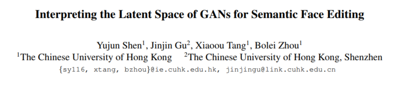 [CVPR-20: InterFaceGAN] Interpreting the Latent Space of GANs for Semantic Face Editing-CSDN博客